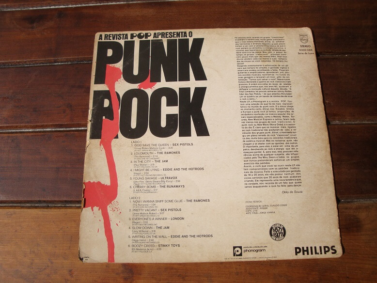 VENDIDO ::: DISCO DE VINIL “A REVISTA POP APRESENTA O PUNK ROCK” (1977 ...