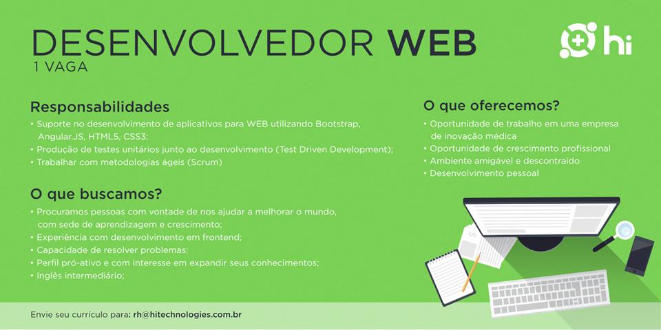 HI TECHNOLOGIES CONTRATA DESENVOLVEDOR WEB - FATO Agenda