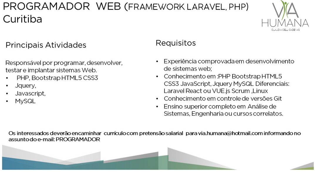 PROGRAMADOR WEB / CURITIBA - FATO Agenda